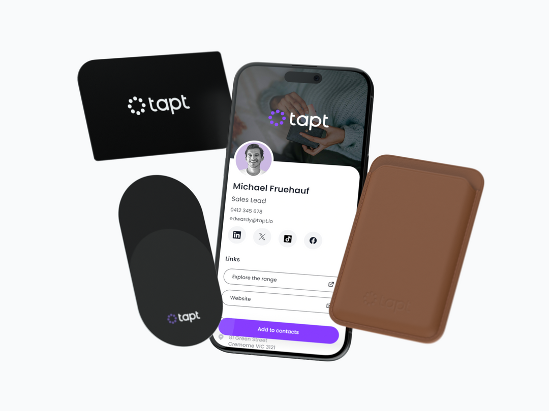 Contactless Digital Business Card | Virtual NFC Cards | Tapt