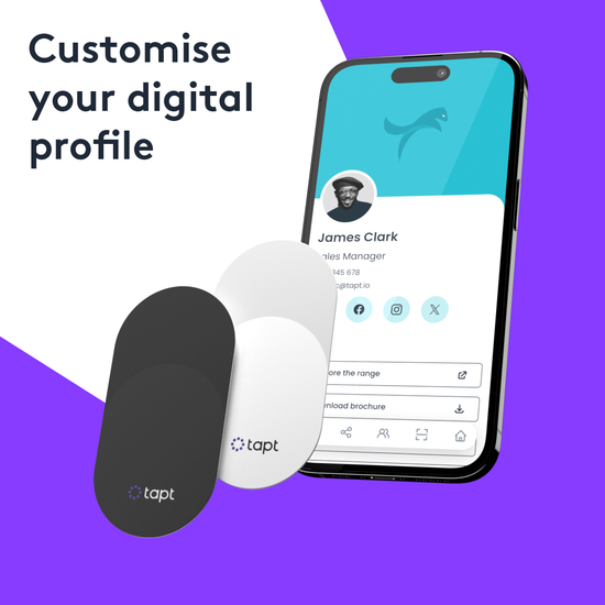 Custom Digital Business Cards | NFC Business Cards | Tapt