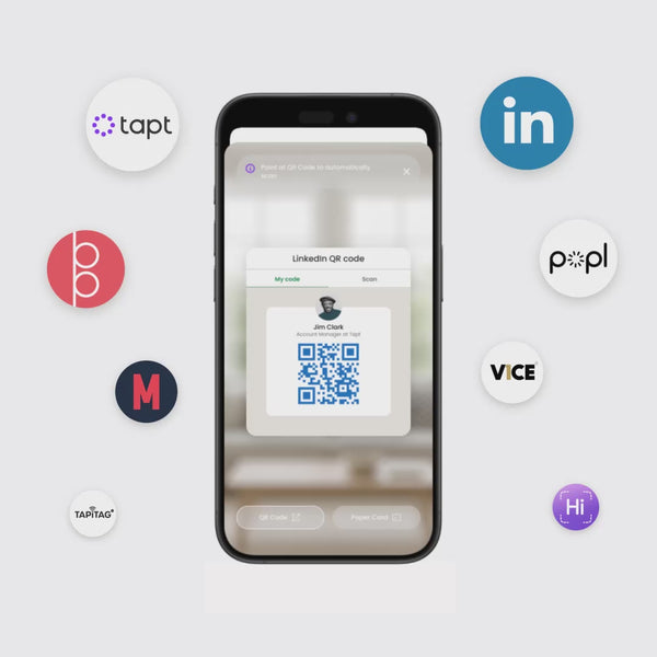 QR Code Scanner by Tapt | Scan & Save Contacts Instantly